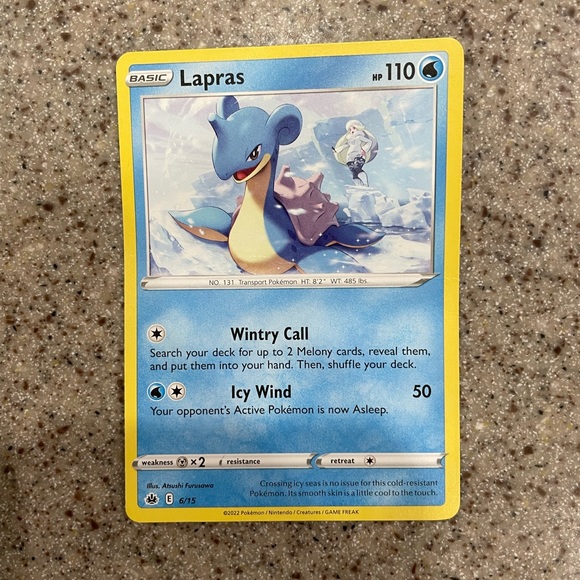 Pokemon | Toys | 222 Mcdonalds Happy Meal Lapras Pokmon Card | Poshmark